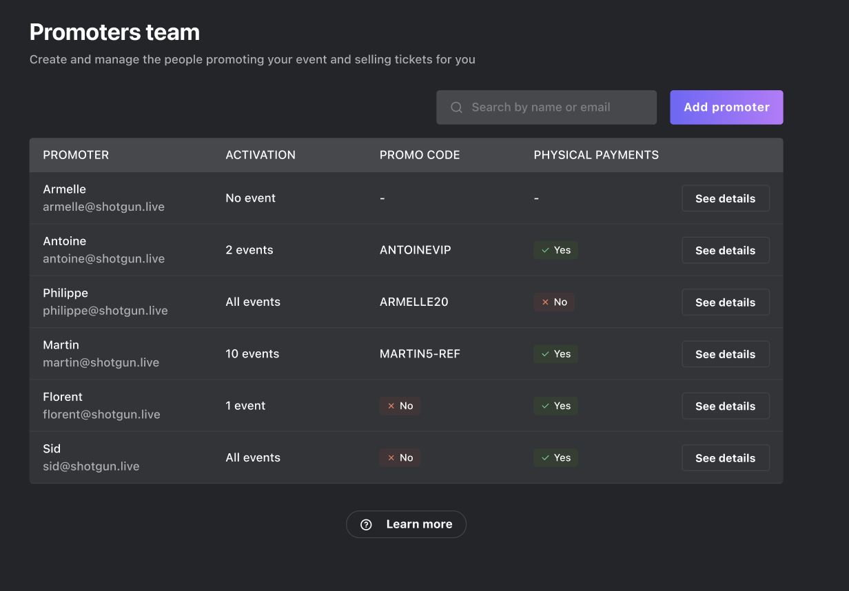 Les Partenaires de vente – Centre d'aide